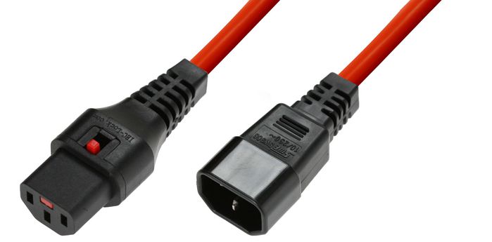 MicroConnect IEC Lock C13 to C14, 3m, PC1387 - Oprema